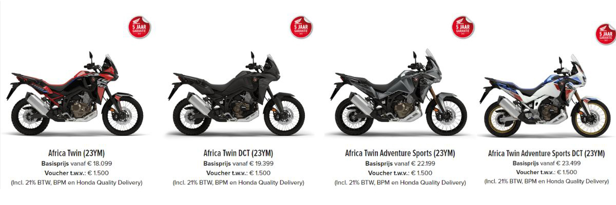 Honda Motordealer Days: Nieuwe modellen en Acties